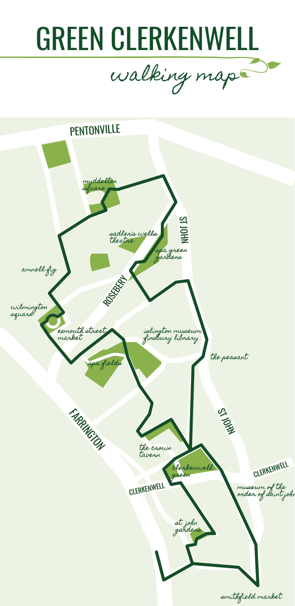 Green Clerkenwell Walking Map – Helen Ilus