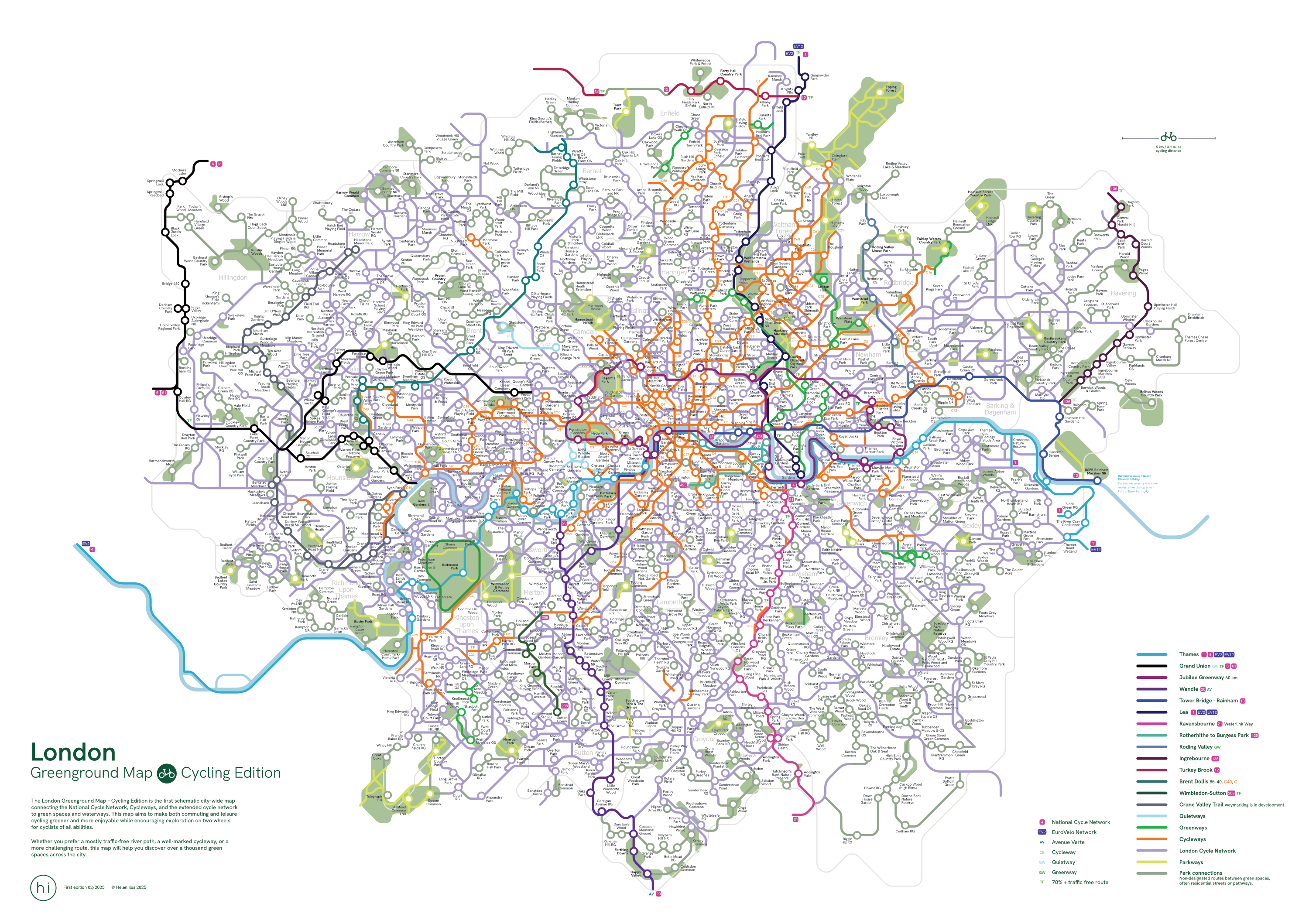 Explore the London Greenground Cycle Map – Helen Ilus
